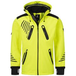 Rock Creek Outdoorjacke Herren Gr&ouml;&szlig;e M neongelb / schwarz
