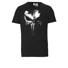 logoshirt Shirt 'Marvel - Punisher Techno Skull' female Black size 4XL