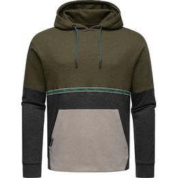Ragwear Sweatshirt Herren Gr&ouml;&szlig;e S beige / dunkelgrau / oliv