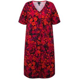 Ulla Popken Kleid Damen Gr&ouml;&szlig;e 46/48 rot Winterkleid