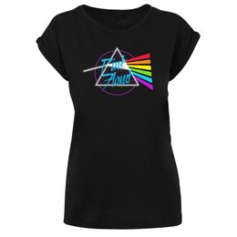 F4NT4STIC T-Shirt 'Pink Floyd Neon Dark Side' Damen Gr&ouml;&szlig;e XS t&uuml;rkis / gelb / gr&uuml;n / lila / rot / schwarz