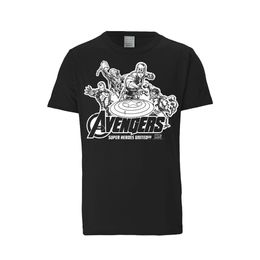 logoshirt Shirt 'Marvel Comics - Avengers' female Black size L