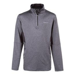 Endurance Sportpullover 'Lanbark Jr.' Jungen Gr&ouml;&szlig;e 152 dunkelgrau / graumeliert / wei&szlig;
