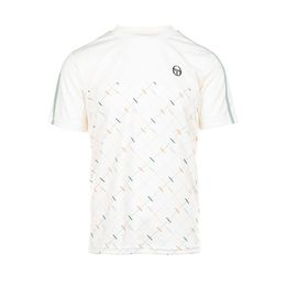 Sergio Tacchini Funktionsshirt 'Scotland' Herren Gr&ouml;&szlig;e XXXL hellbeige / petrol / schwarz / wei&szlig;
