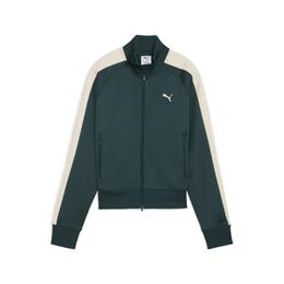 Puma Sweatjacke 'T7 Always On' Damen Gr&ouml;&szlig;e S dunkelgr&uuml;n / wei&szlig;