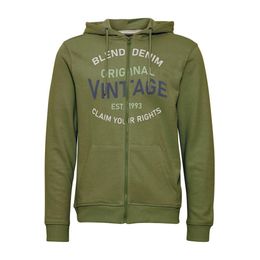 Blend Zip-Up Hoodie male Green size M