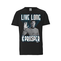 logoshirt Shirt 'Star Trek - Spock, Live Long' female Black size XL
