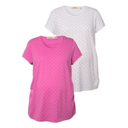 Ulla Popken Shirt female Pink, White size 42-44