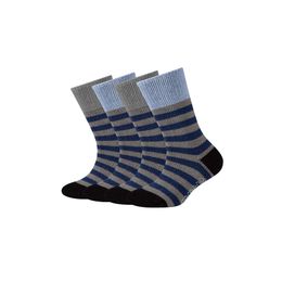 Camano socken 'warm&cozy' M&auml;dchen Gr&ouml;&szlig;e 35/38.5 hellblau / dunkelblau / dunkelgrau / schwarz