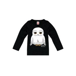 logoshirt Shirt 'Harry Potter - Hedwig' boy Black size 140