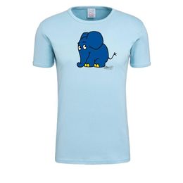 logoshirt T-Shirt 'Die Sendung mit der Maus - Elefant' Herren Gr&ouml;&szlig;e S hellblau