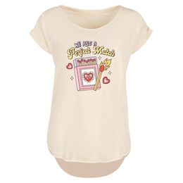 F4NT4STIC T-Shirt 'We Are A Perfect Match Love' Damen Gr&ouml;&szlig;e XXL sand / gelb / rosa / rot