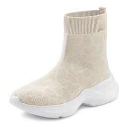 Lascana High-Top Sneakers female Beige size 39