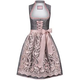 Stockerpoint Dirndl 'Marietta' female Grey, Pink size 42
