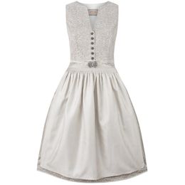 Stockerpoint Dirndl 'Nora' Damen Gr&ouml;&szlig;e 42 silbergrau / hellgrau
