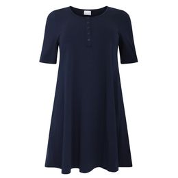 Yoek Kleid Damen Gr&ouml;&szlig;e 46/48 marine Winterkleid