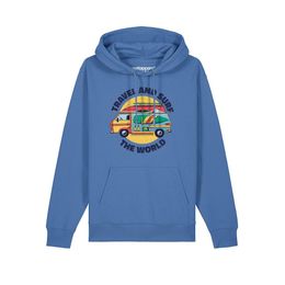 Watapparel Sweatshirt 'Travel and surf' male Blue size M
