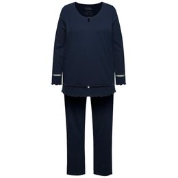 Ulla Popken Pajama female Blue size 54-56