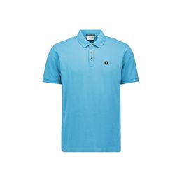 NO EXCESS Poloshirt Herren Gr&ouml;&szlig;e XXXL azur / gelb / schwarz