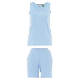Organication Short Pajama Set female Blue size L