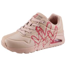 Skechers Sneaker Damen Gr&ouml;&szlig;e 36.5 puder / knallrot
