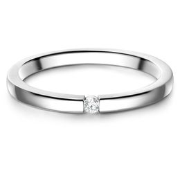 Glanzst&uuml;cke M&uuml;nchen Glanzst&uuml;cke M&uuml;nchen Ring Damen Gr&ouml;&szlig;e 54 silber / transparent