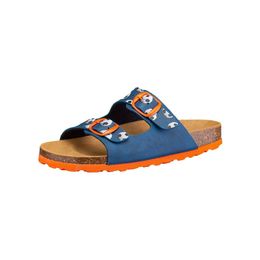 Lico Pantolette 'Bioline' Jungen Gr&ouml;&szlig;e 30 royalblau / orange / schwarz / wei&szlig;
