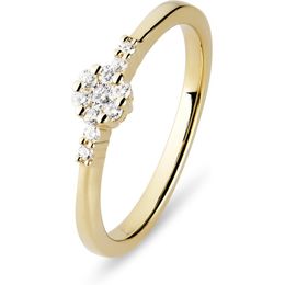 Christ Ring Damen Gr&ouml;&szlig;e 54 gold / wei&szlig;