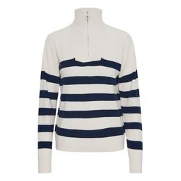 B.Young Pullover 'Manina' Damen Gr&ouml;&szlig;e XL navy / wei&szlig;
