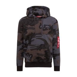 Alpha Industries Sweatshirt Herren Gr&ouml;&szlig;e M taubenblau / braun / anthrazit / wei&szlig;