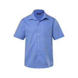 Men Plus Button Up Shirt male Blue size 3XL