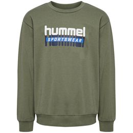 Hummel Sweatshirt 'TUKAS' Jungen Gr&ouml;&szlig;e 152 azur / dunkelblau / oliv / wei&szlig;