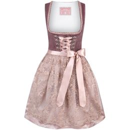 Stockerpoint Dirndl Damen Gr&ouml;&szlig;e 44 lila / pink / wei&szlig;