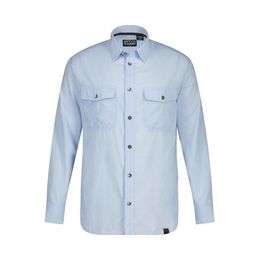 STHUGE Button Up Shirt male Blue size L