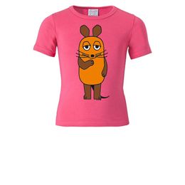 logoshirt Shirt 'Die Maus' boy Pink size 80-86