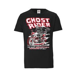 logoshirt T-Shirt 'Marvel Comics - Ghost Rider' Herren Gr&ouml;&szlig;e M rot / schwarz / wei&szlig;