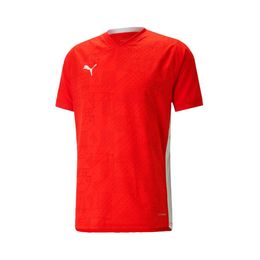 Puma Sportshirt Herren Gr&ouml;&szlig;e XL rot / dunkelrot / wei&szlig;