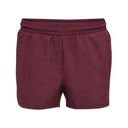Hummel Sportshorts 'Move' Damen Gr&ouml;&szlig;e L beere / wei&szlig;