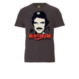 logoshirt T-Shirt 'Magnum' Damen Gr&ouml;&szlig;e XS grau / mischfarben