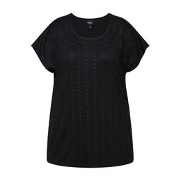Ulla Popken T-Shirt Damen Gr&ouml;&szlig;e 4XL/5XL schwarz