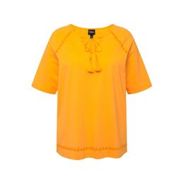 Ulla Popken Bluse Damen Gr&ouml;&szlig;e M/L hellorange