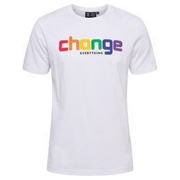 Hummel T-Shirt 'Change' Damen Gr&ouml;&szlig;e M blau / gelb / rot / wei&szlig;