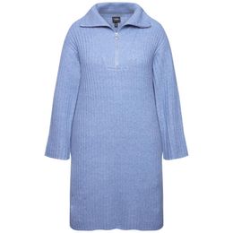 Ulla Popken Strickkleid Damen Gr&ouml;&szlig;e 4XL/5XL blau