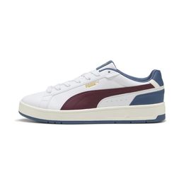 Puma Sneaker 'Court' Herren Gr&ouml;&szlig;e 38.5 saphir / weinrot / wei&szlig;