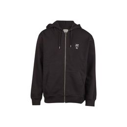 Cleptomanicx Sweatjacke 'Sketchu Gull Zip' Herren Gr&ouml;&szlig;e M schwarz