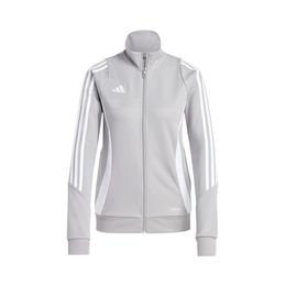 adidas Performance Trainingsjacke 'Tiro 24' Damen Gr&ouml;&szlig;e 5XL/6XL hellgrau / wei&szlig;