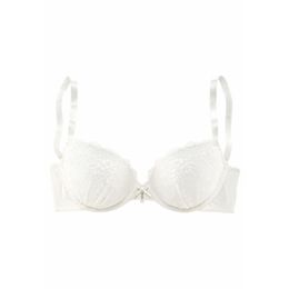 Lascana Push-up-BH mit Spitzencups und herausnehmbaren Kissen Damen Gr&ouml;&szlig;e 70 beige