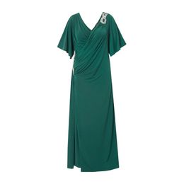 Ulla Popken Kleid Damen Gr&ouml;&szlig;e 46 gr&uuml;n / grasgr&uuml;n Winterkleid