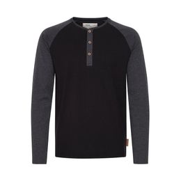 INDICODE JEANS Shirt 'Winston' Herren Gr&ouml;&szlig;e XL dunkelgrau / schwarz
