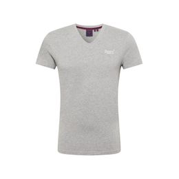 Superdry & Co T-Shirt Herren Gr&ouml;&szlig;e XL graumeliert / wei&szlig;